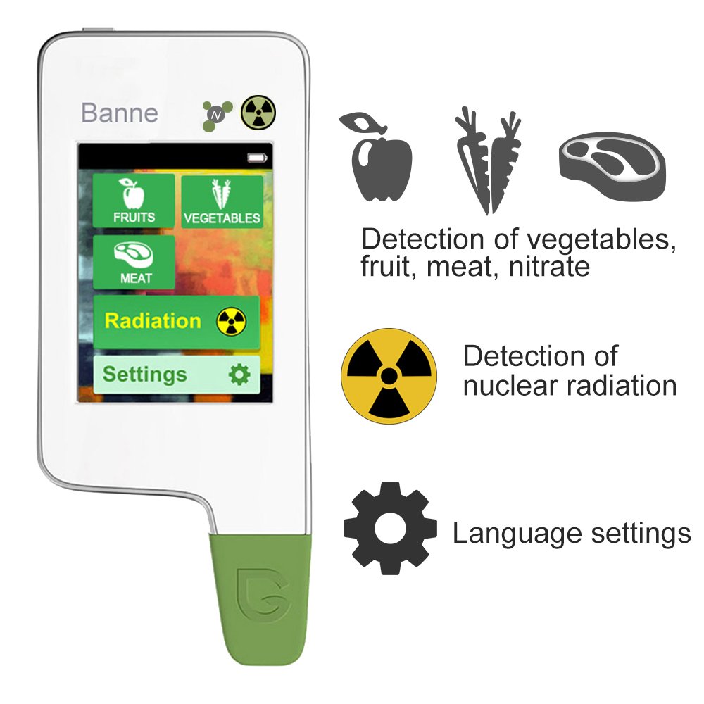 Snapklik.com : Food Radiation Detector,Banne Portable Touch-screen ...