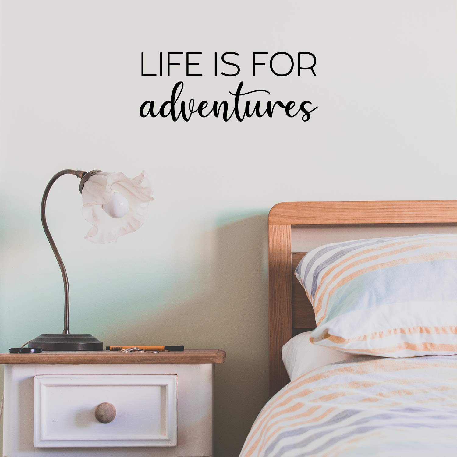 Amazon.com: Vinyl Wall Art Decal - Life is for Adventures - 8.5" x 22 ...