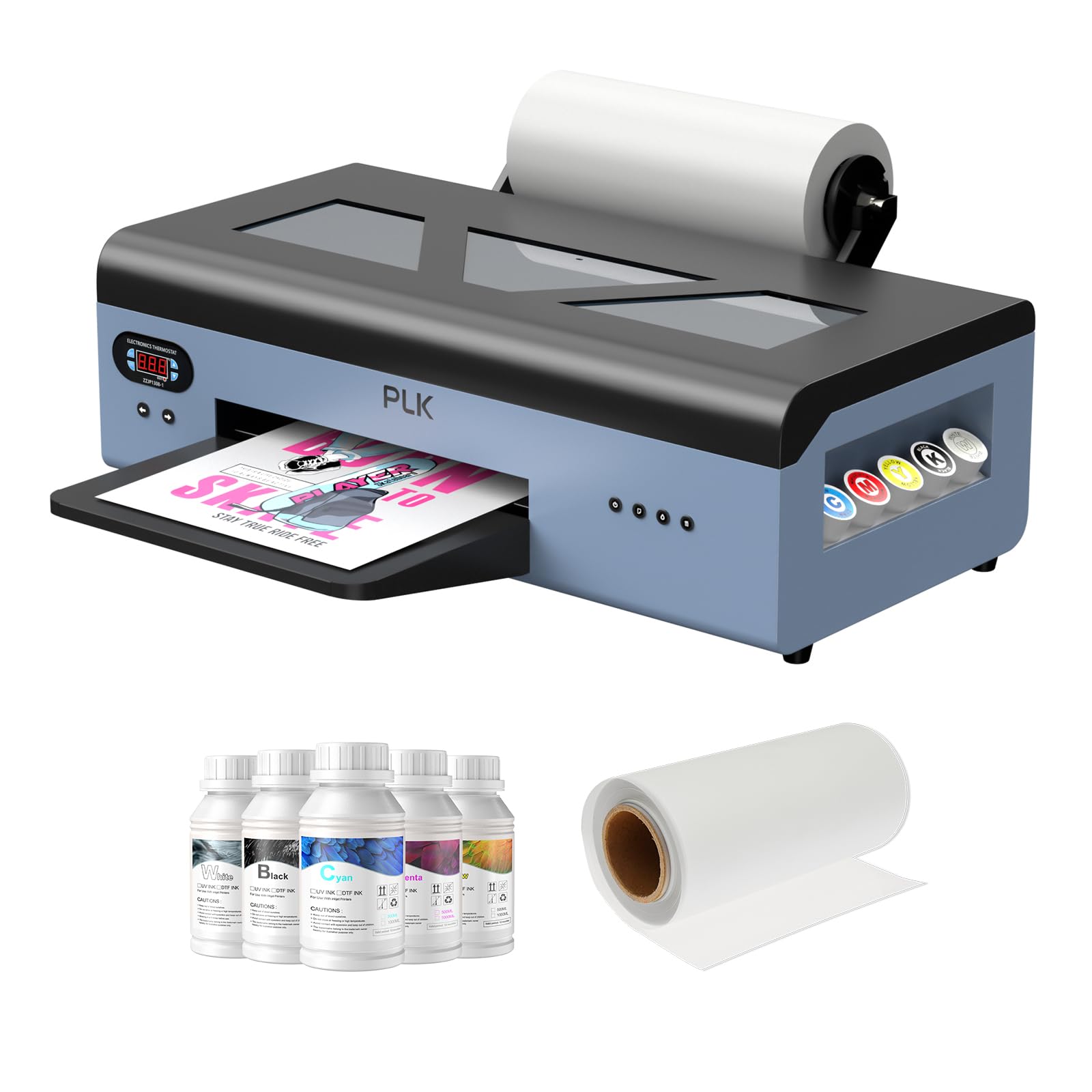 Amazon.com: PLK DTF Printer with Roll Feeder, A3 L1800 Transfer Printer ...