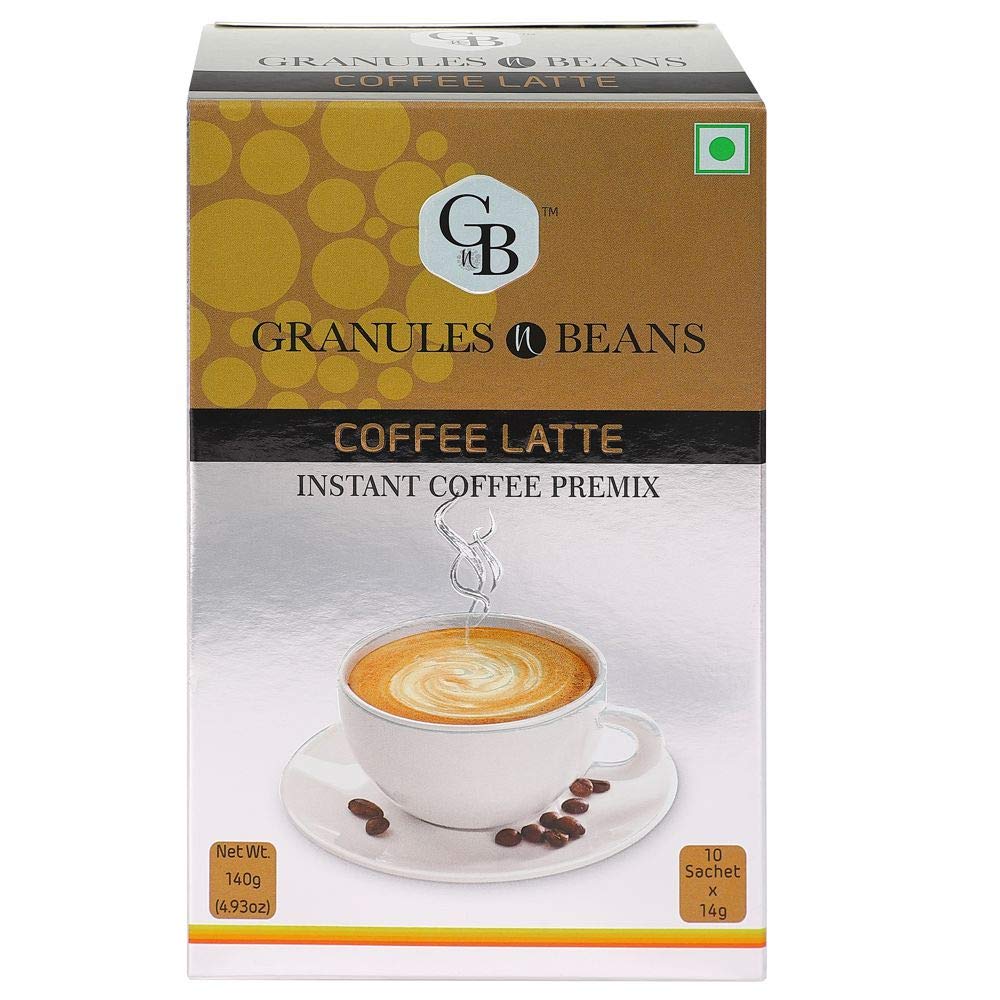 Buy Granules n Beans Coffee Latte Instant Coffee Premix - (10 Sachet x ...