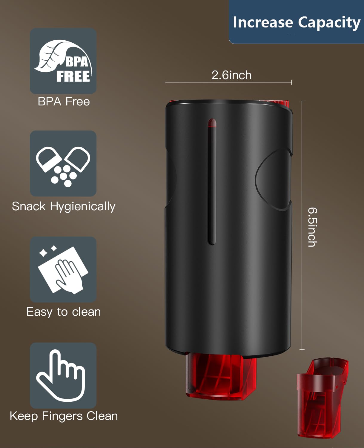 Shinmax Snack Dispenser, Portable Snack Dispenser Nuts Snack Dispenser ...