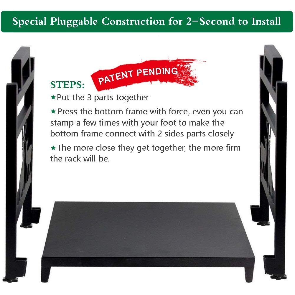 INNO STAGE Firewood Log Rack, Iron Wood Lumber Storage Holder for ...