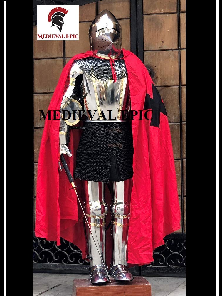 Buy MEDIEVAL EPIC Full-Plate Armour XIV Century CHURBURG Suit of Armor ...