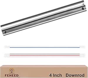 4 Inch Ceiling Fan Downrod, 1" Diameter Nickle Ceiling Fan Extension ...