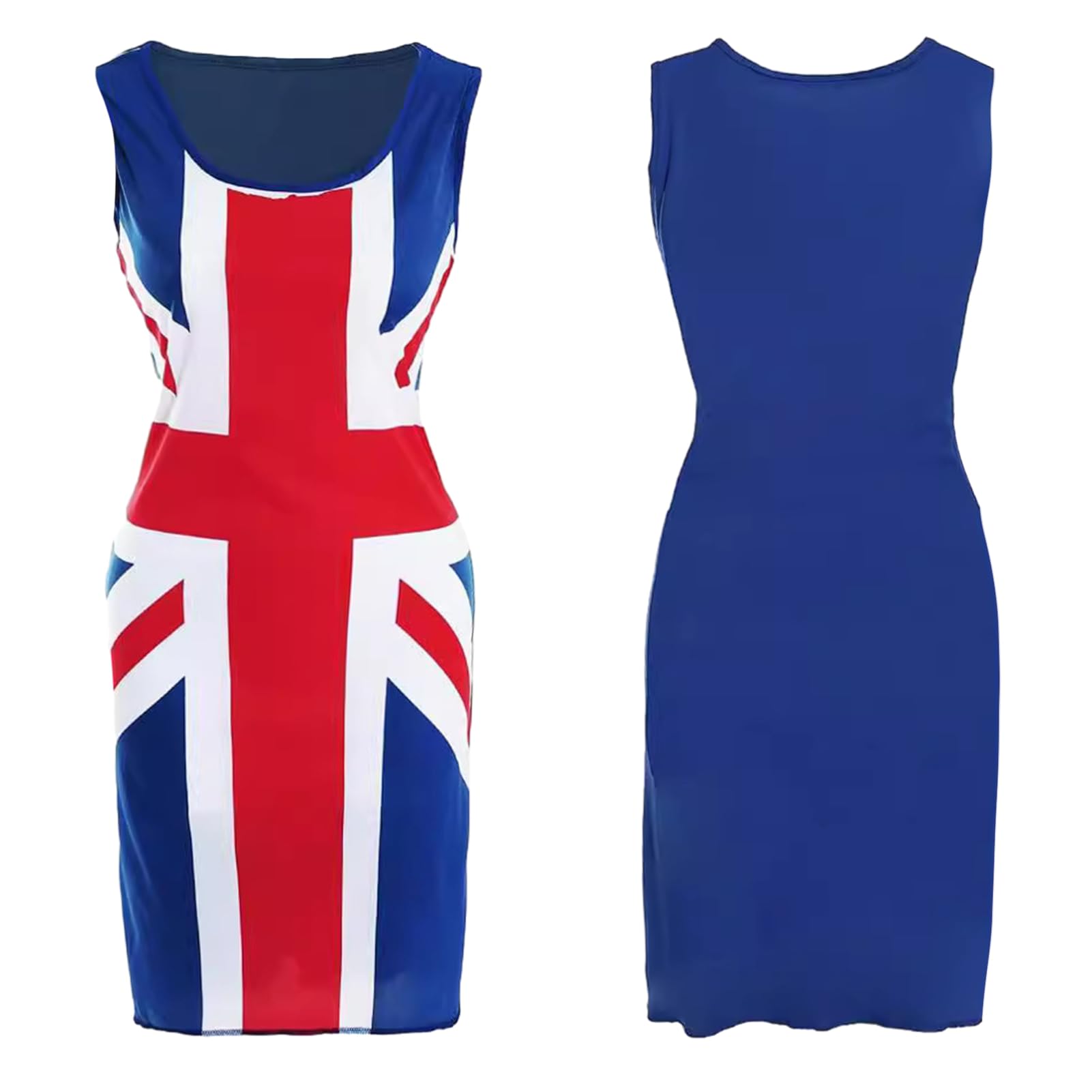 Alaiyaky Union Jack Dress Union Jack Costume British Flag Dress With ...