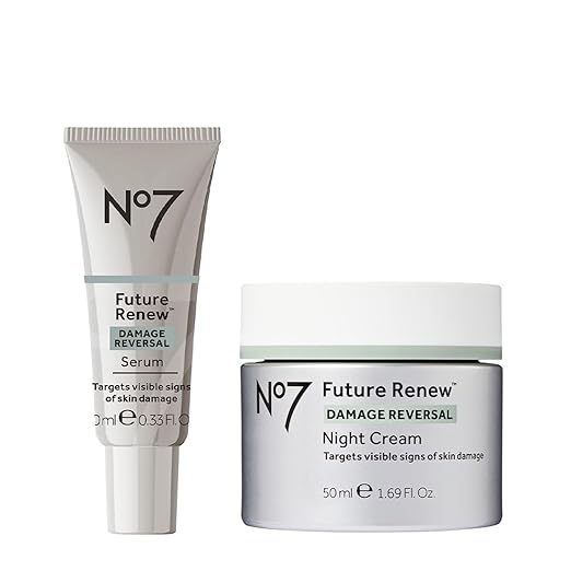 Amazon.com: No7 Future Renew Renew Face Serum (0.33 Fl Oz) & Night ...