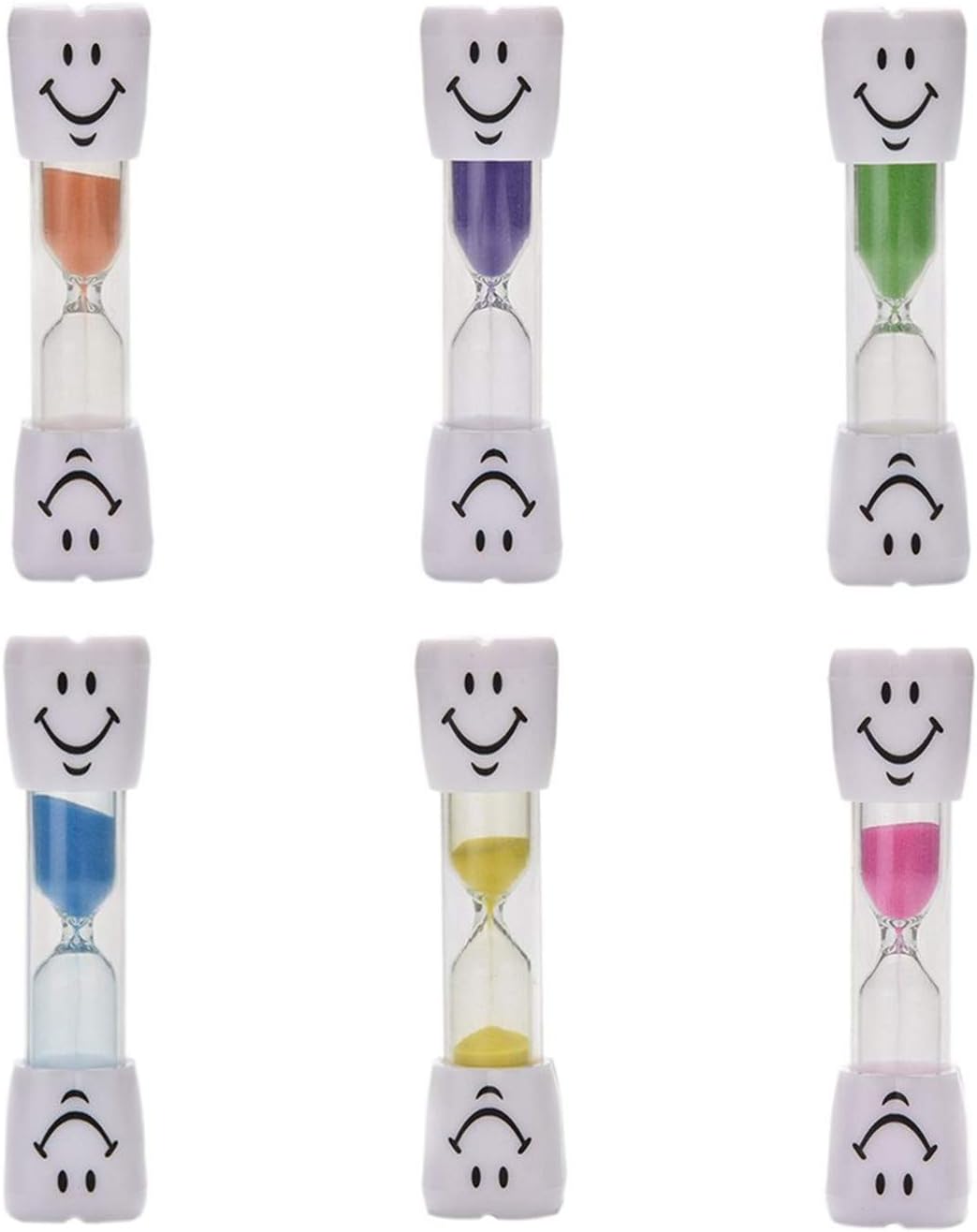 Amazon.com: 2 Minute Sand Timer Set for Brushing Teeth Pack of 6 ...