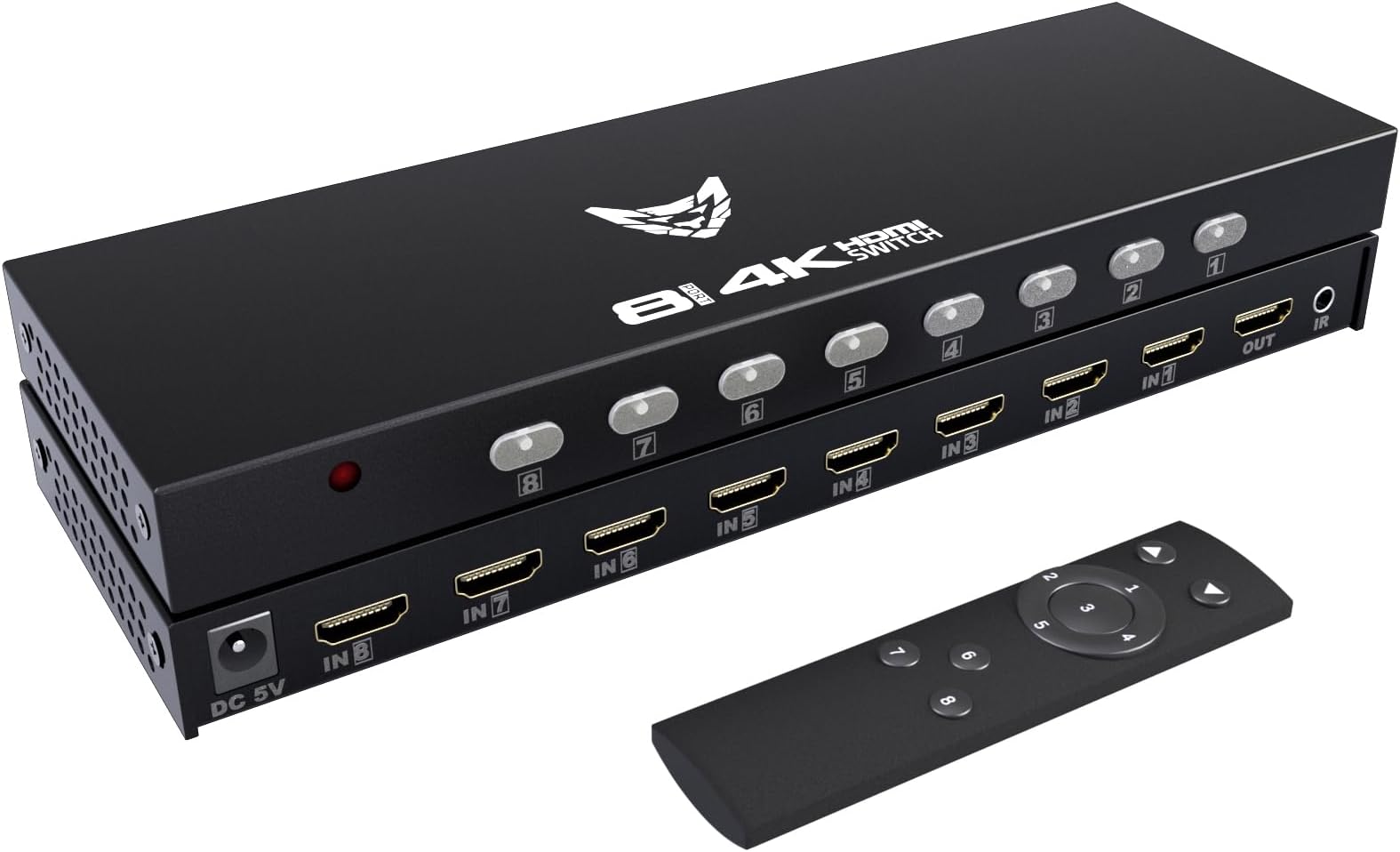 Amazon.com: DiamondTiger HDMI Switch Box - 8 in 1 Out HDMI Switcher ...