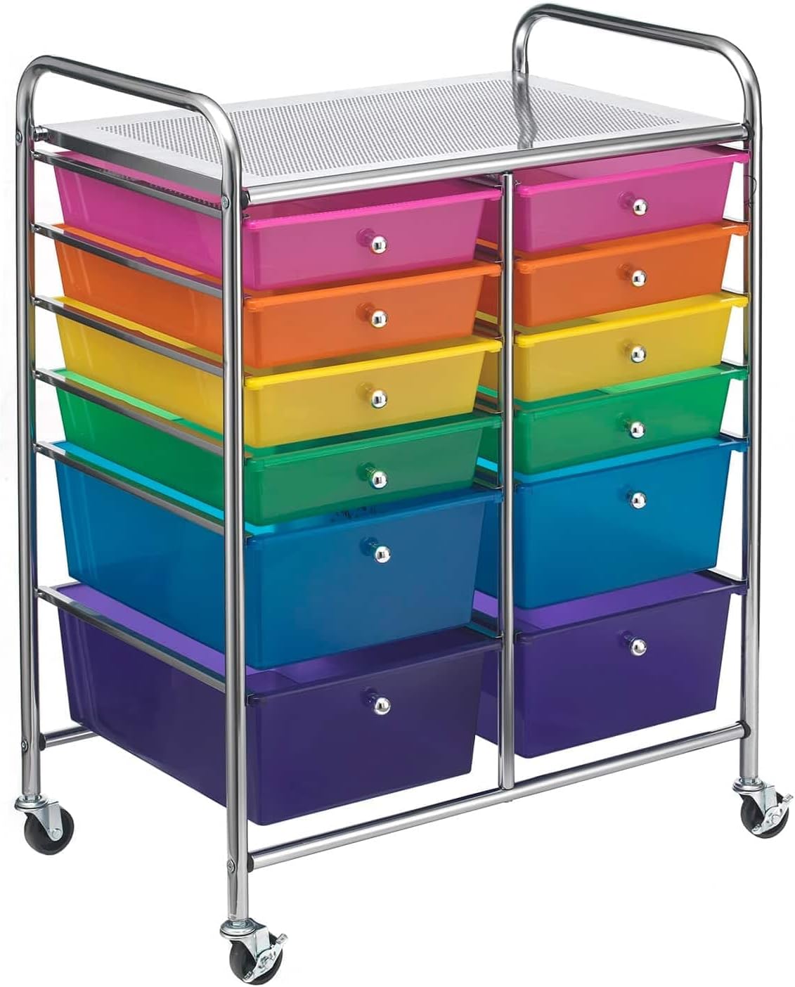 Amazon.com: Multicolor 12 Drawer Rolling Cart by Simply Tidy - Storage ...