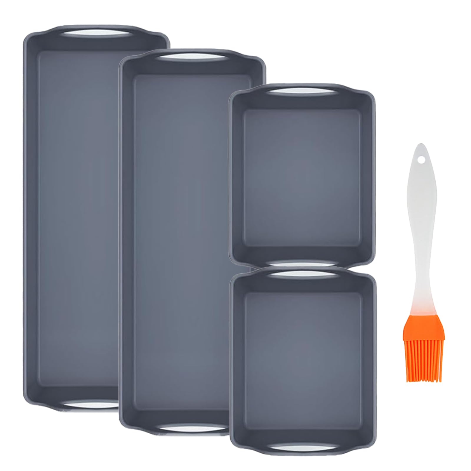 Domigard Baking Tray Non-Stick, 4pcs Silicone Baking Sheet Pan Dividers ...