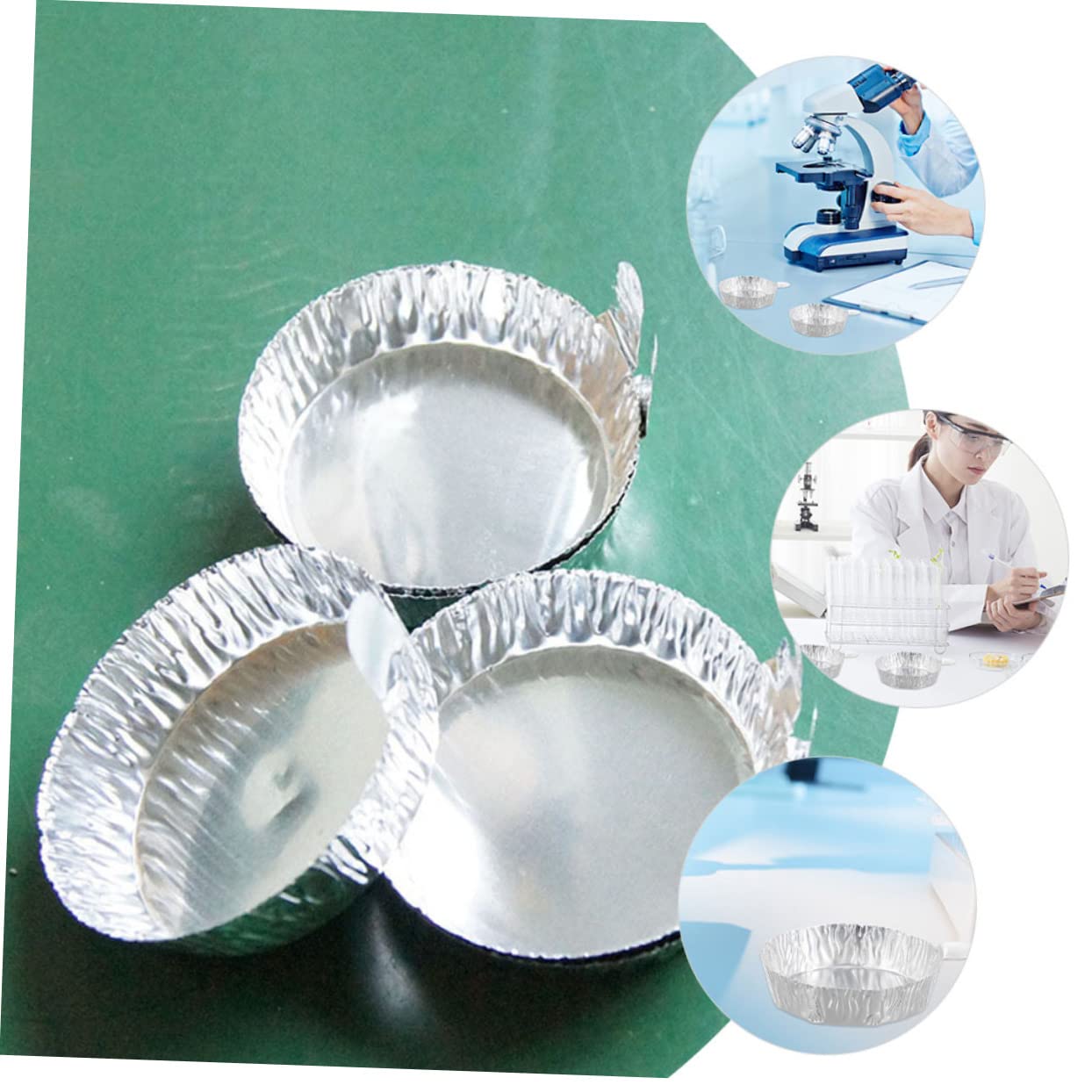 Snapklik.com : 50pcs Aluminum Foil Weighing Dish Aluminum Foil Pans ...