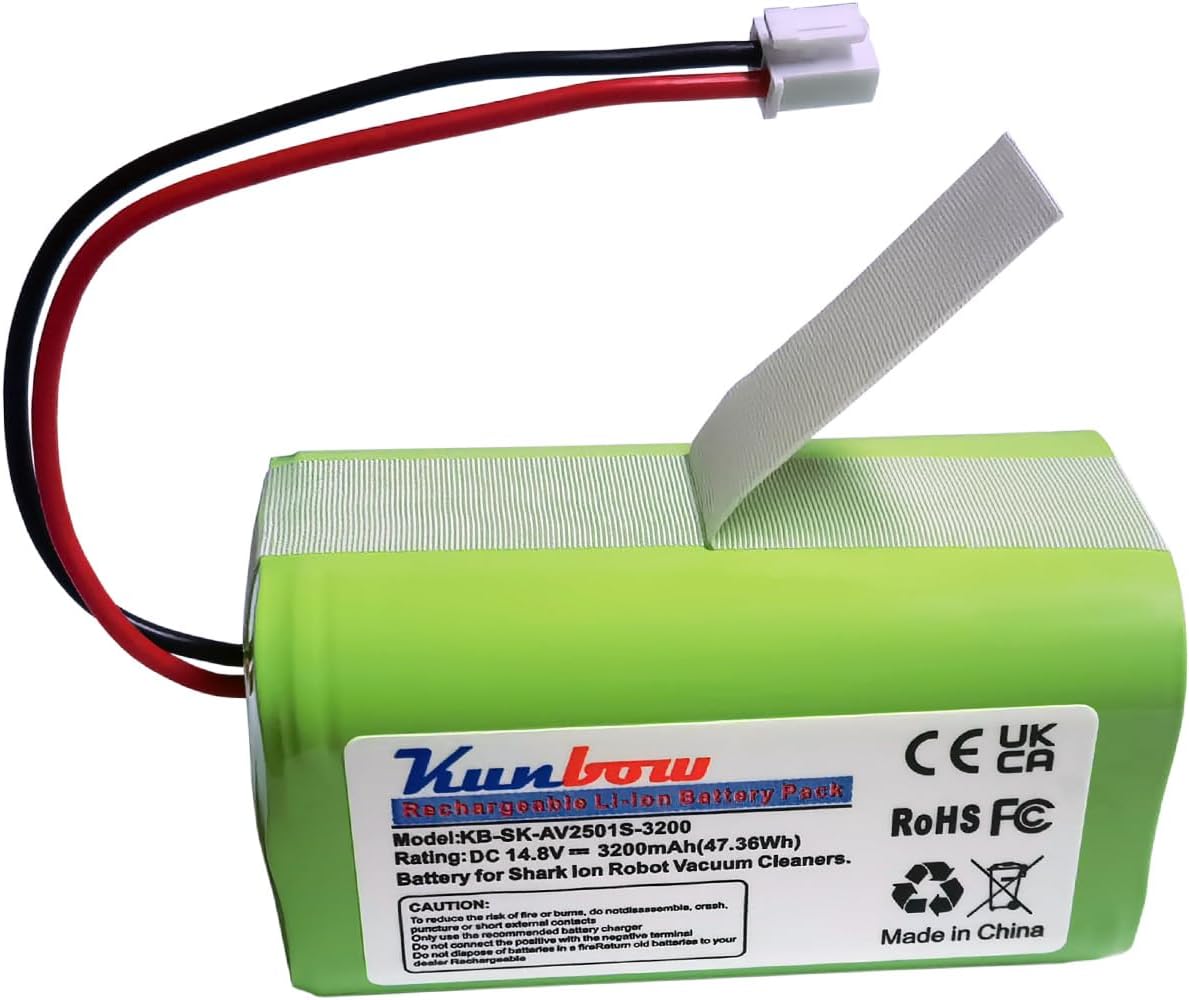 Amazon.com: 3200mAh Replacement Shark RVBAT850 Battery for Shark Ion ...