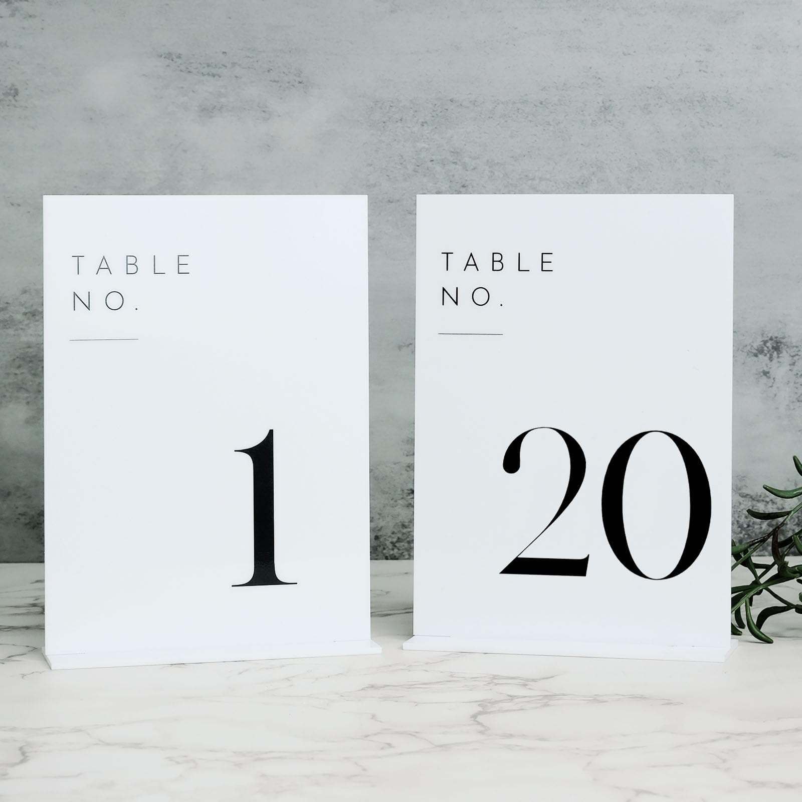 Amazon.com: Weekend Paper Co.™ Modern Table Numbers, Single Sided 4x6 ...