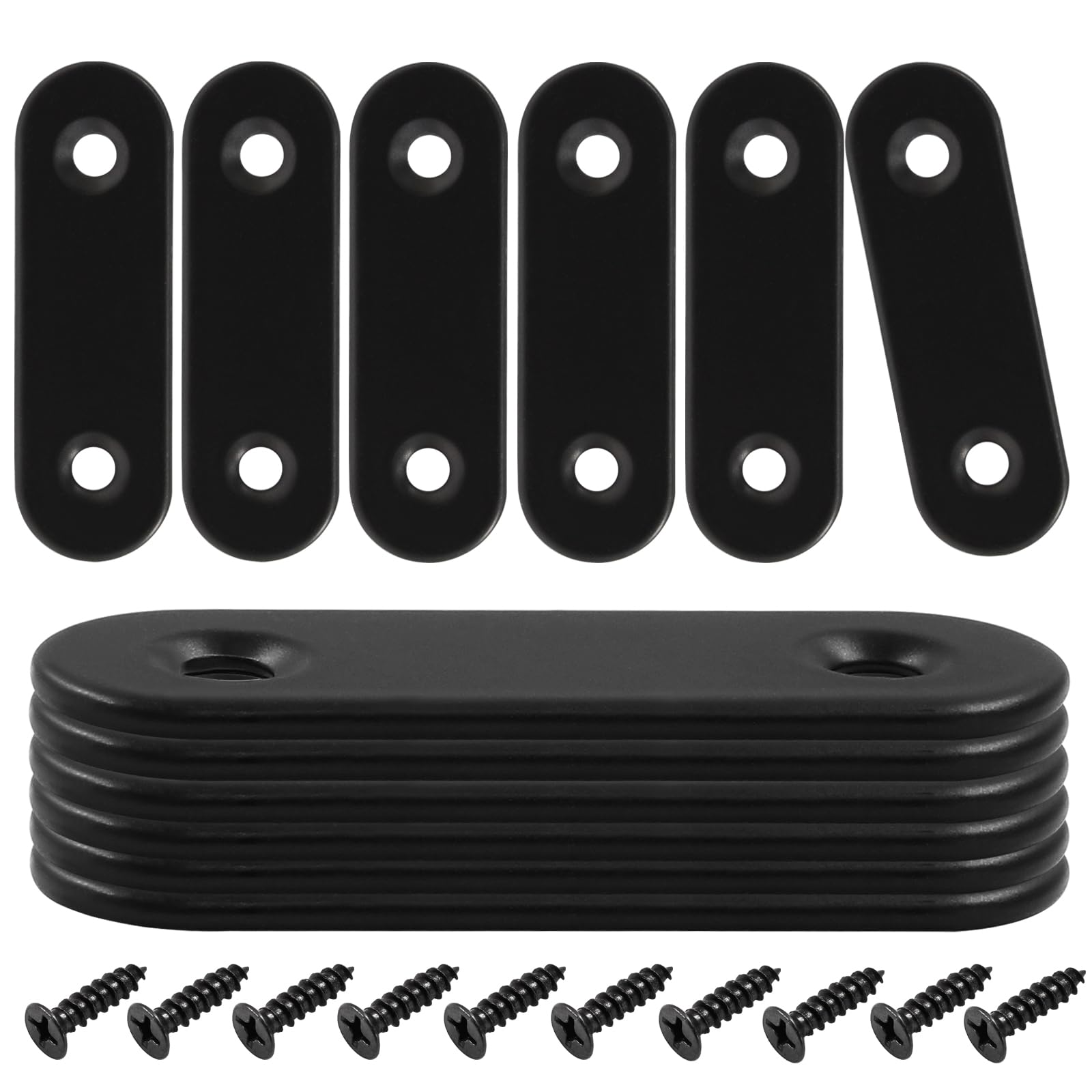 Amazon.com: HARSKIYER 12 Pcs 2 Inch Straight Bracket, Stainless Steel ...