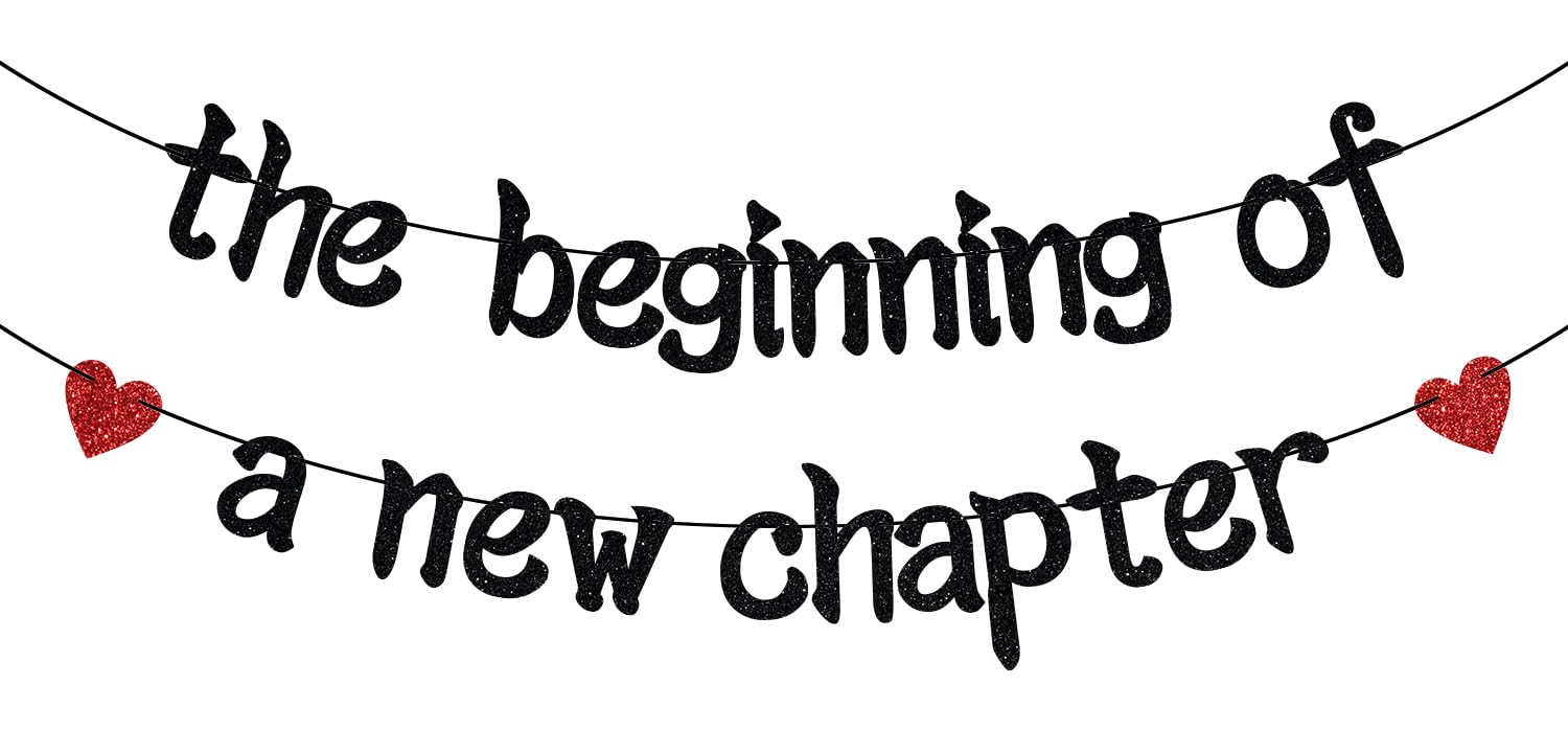 Amazon.com: GJdundun The Beginning of a New Chapter Banner, Adventure ...