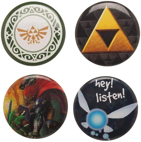 GuatemalaDigital.com - The Legend of Zelda Button Pins Set - 4-Piece