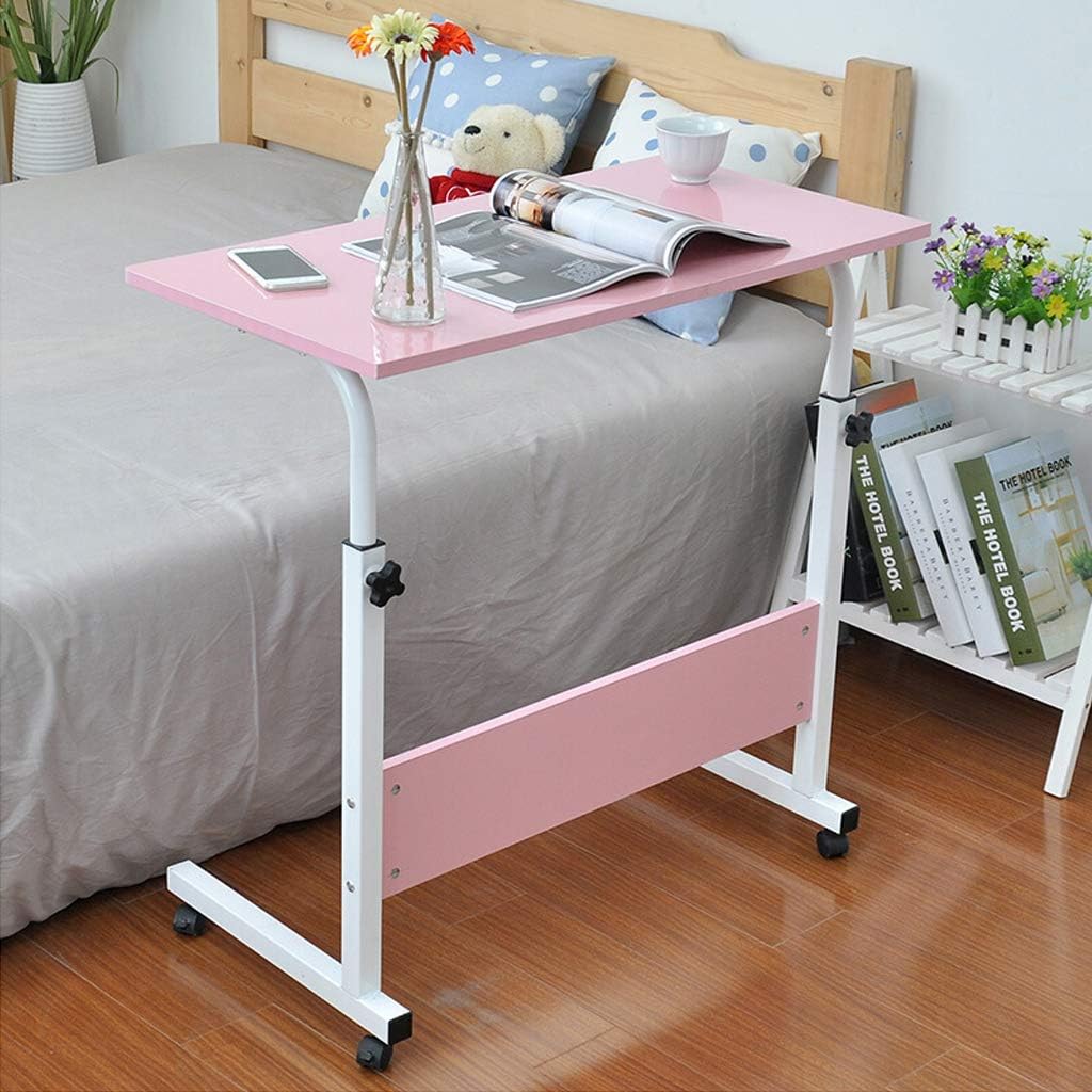 Amazon.com: Portable Side Table with Wheels Movable Laptop Cart Stand ...