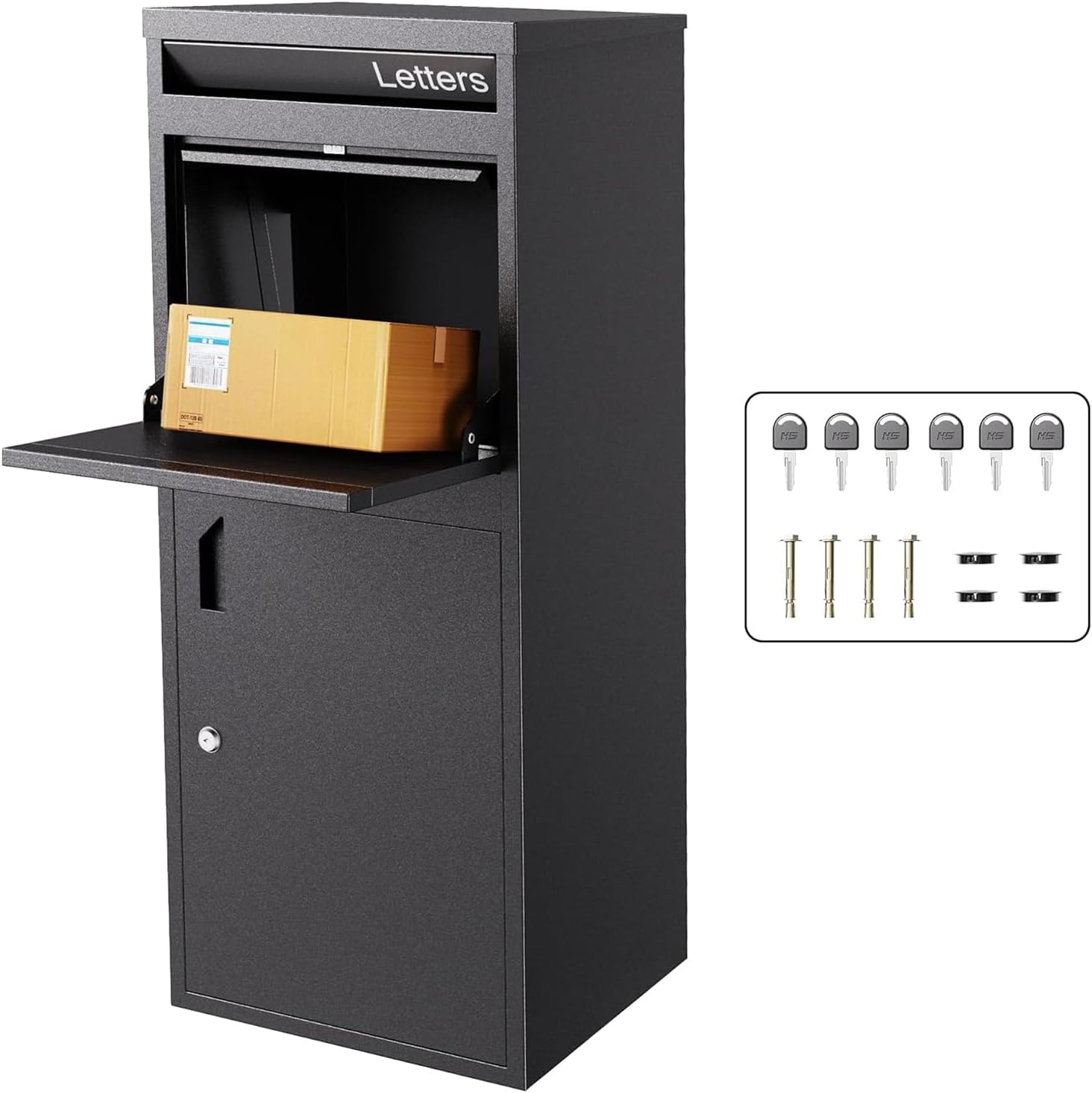 Amazon.com: Merapi Package Delivery Box for Outside, 16.3" *15.2"* 40.4" Cold-Rolled Steel ...