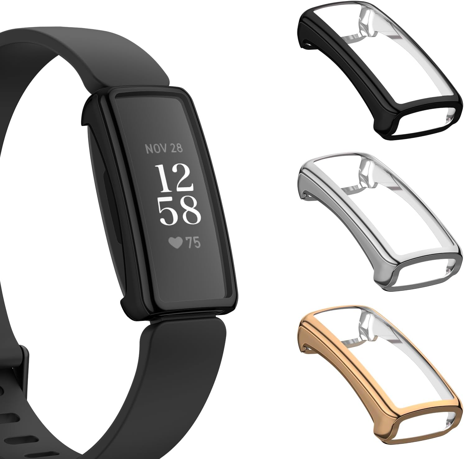 Amazon.com: Meliya [3-Pack] for Fitbit Inspire 2 Screen Protector Case ...