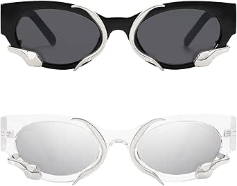 Amazon.com: Appassal Trendy Snake Sunglasses for Women Men Vintage ...