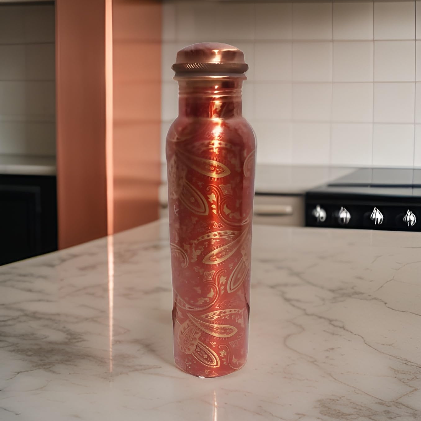 Salvus APP SOLUTIONS Premium Copper Water Bottle - Stylish Hydration ...
