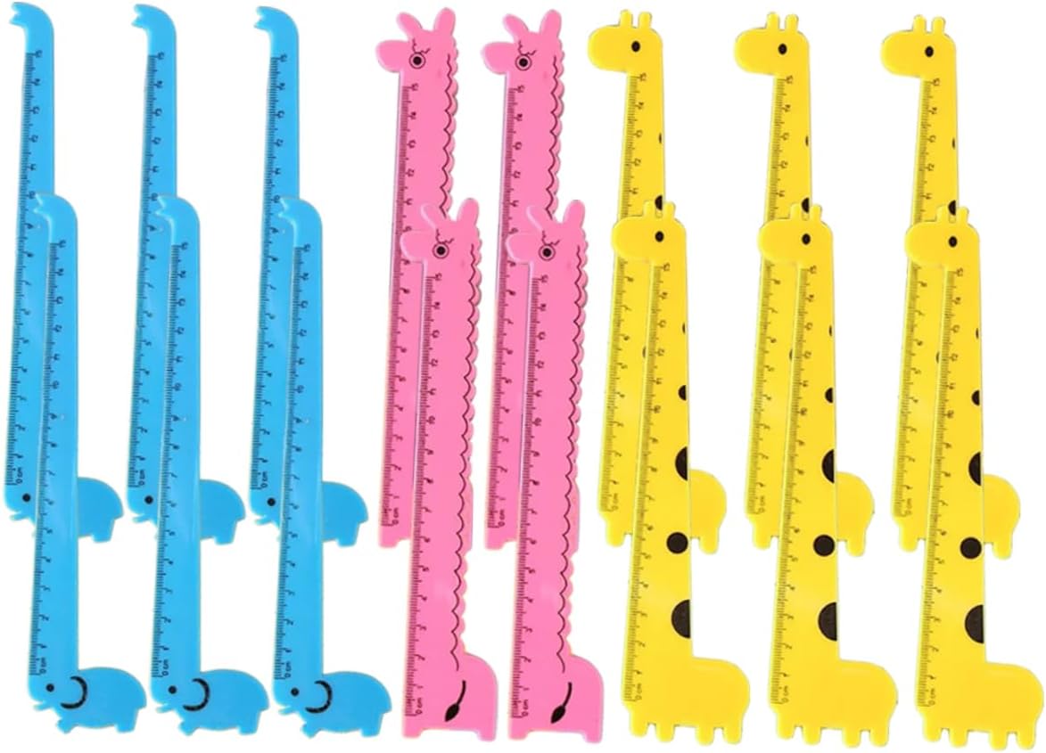 VILLCASE 90 Pcs Giraffe Ruler Kids Learning Activities Secret Labs Pre ...