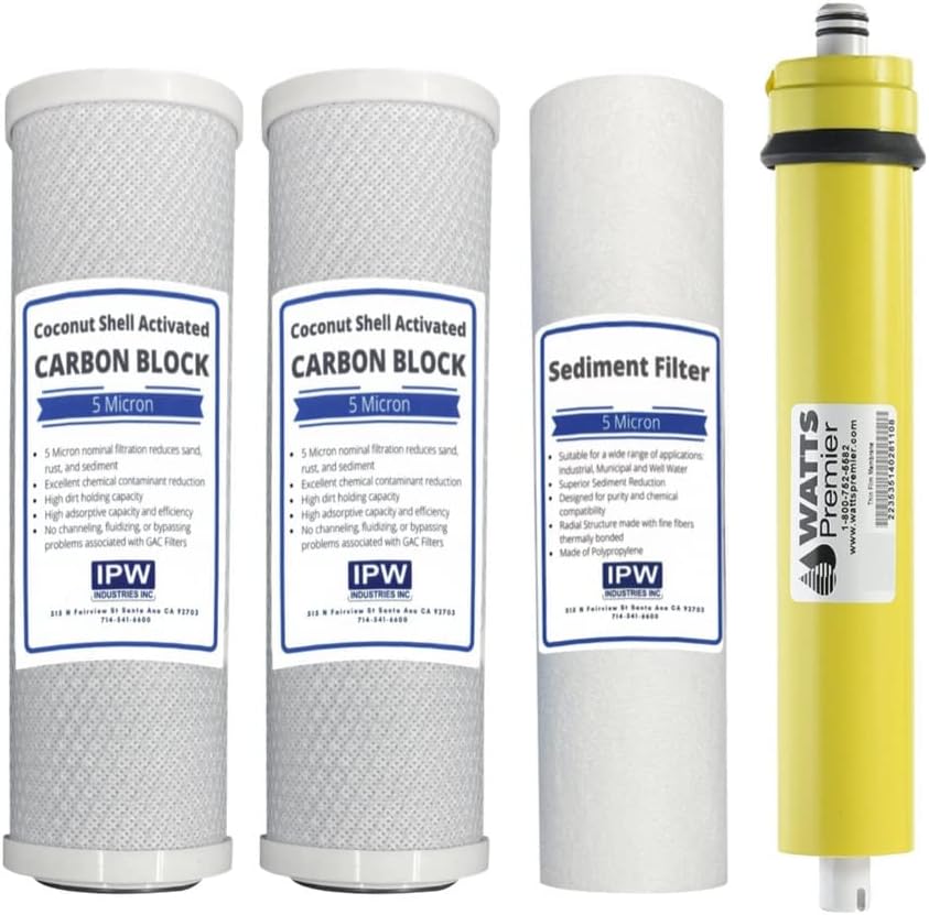 Amazon.com: Watts Replacement Water Filters for WP-4V Reverse Osmosis ...