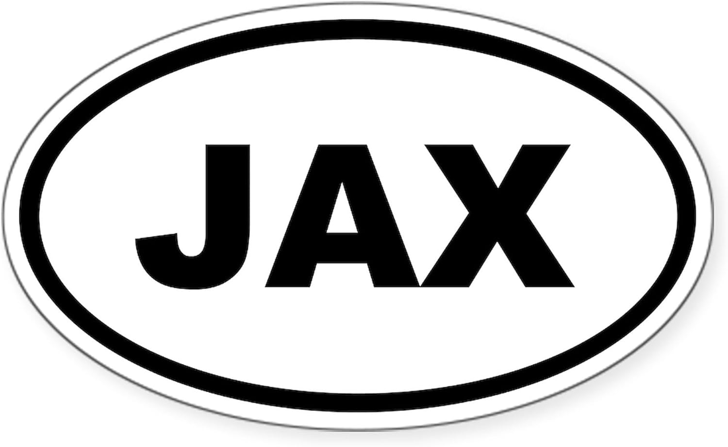 Amazon.com: CafePress JAX Jacksonville Sticker Oval Car Bumper Sticker ...