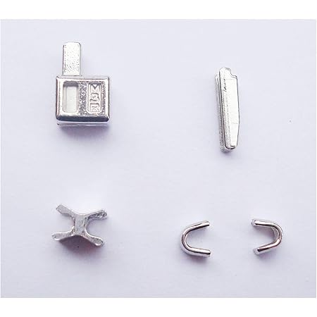 2 Sets Silver #3 Metal Zipper Head Box Zipper Pull Replacements Zipper ...