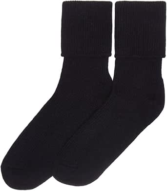Lona Scott Ladies Cashmere Socks, Made in Scotland, Black, One size ...