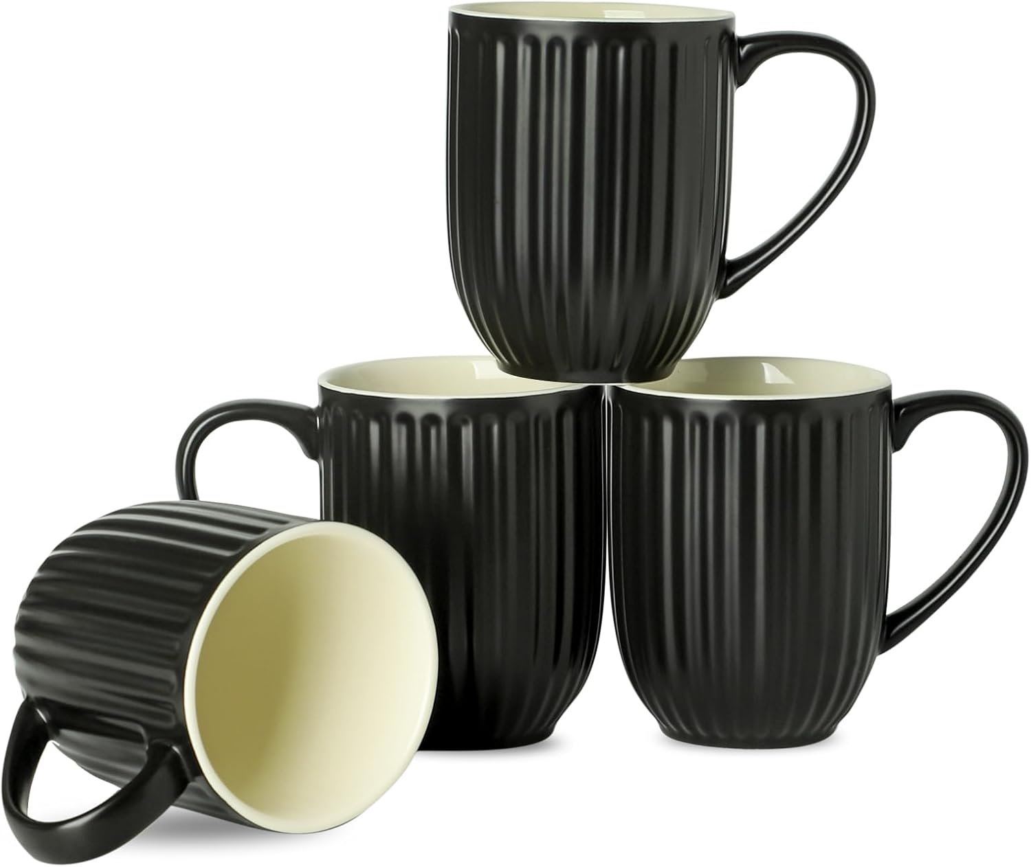 Amazon.com: Hasense Coffee Mugs Large, Coffee Mug Set of 4, 16 Oz ...