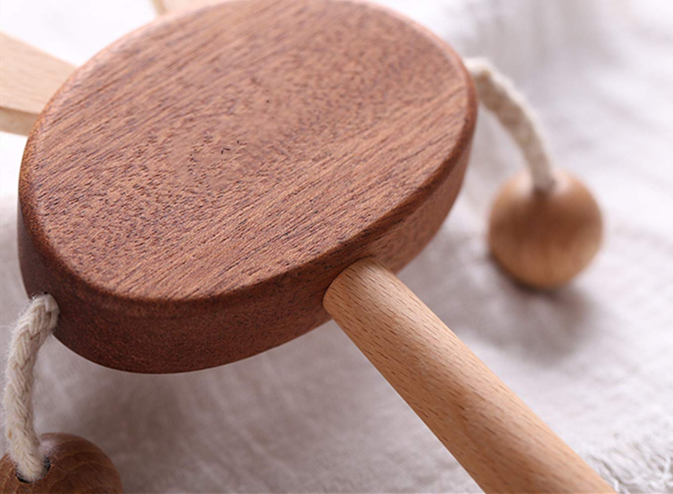 J&Y Kids Drum Set Rattle Drum Spin, Monkey Drum, Rotating Balance Drum ...