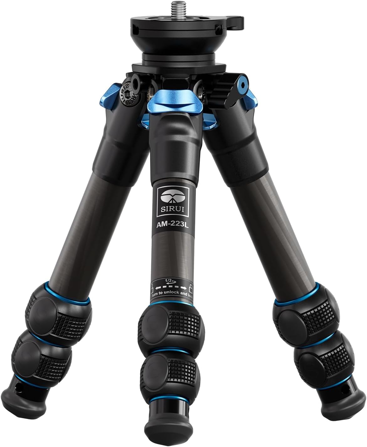 Buy SIRUI AM223L Mini Travel Tripod with Leveling Base, Carbon Fiber ...