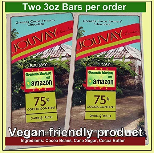 Amazon.com : Grenadian Jouvay chocolate "Dark & Rich" 75% - 2 Bars @ 3. ...