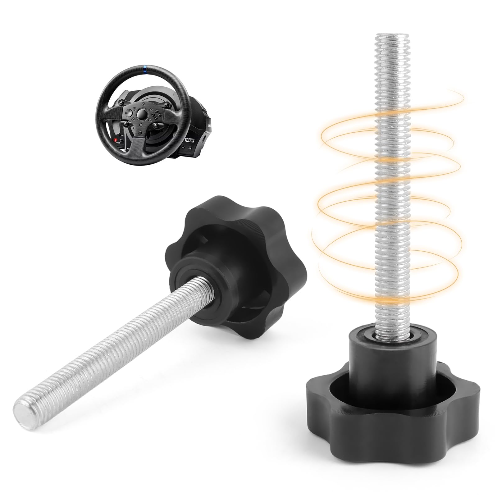 Amazon.com: 2Pcs Clamp Screw Bolt for Thrustmaster T100 T150 Screw ...