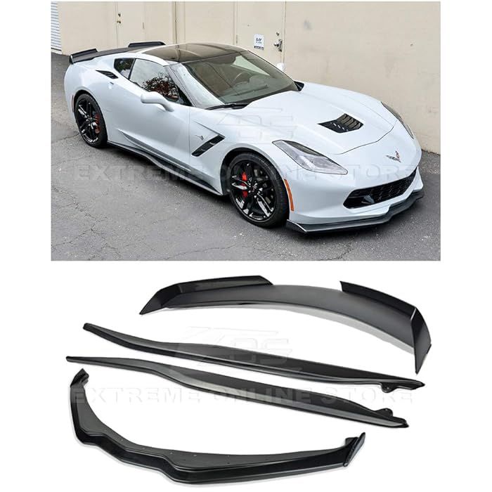 Buy For 2014-2019 Corvette C7 | Z06 Stage 2 ABS Plastic PRIMER BLACK ...