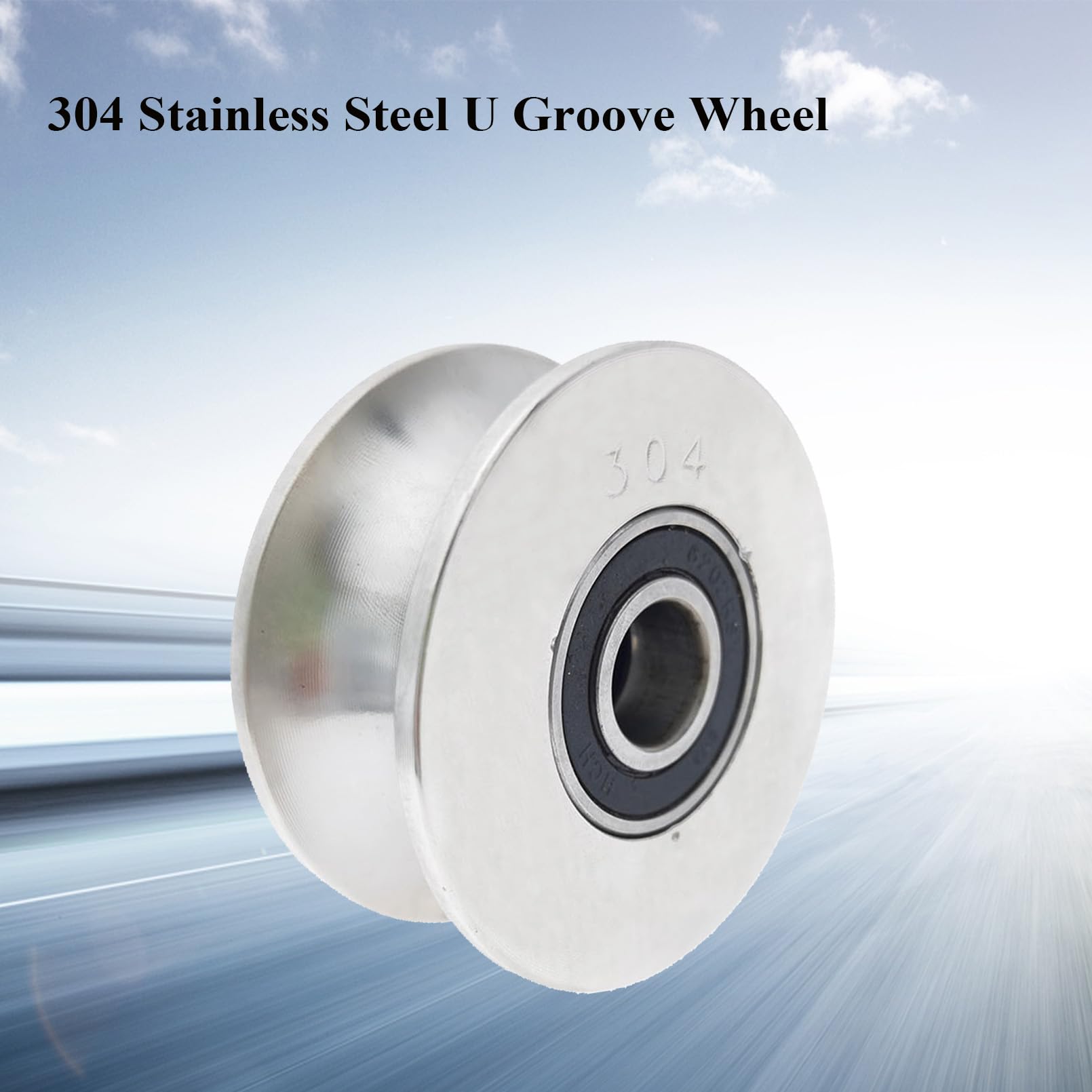 Snapklik.com : 3in U Groove Wheel 304 Stainless Steel Rolling Gate ...