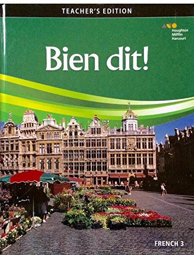 Amazon.com: Bien Dit!: Level 3 2018 (French Edition): 9780544861381 ...