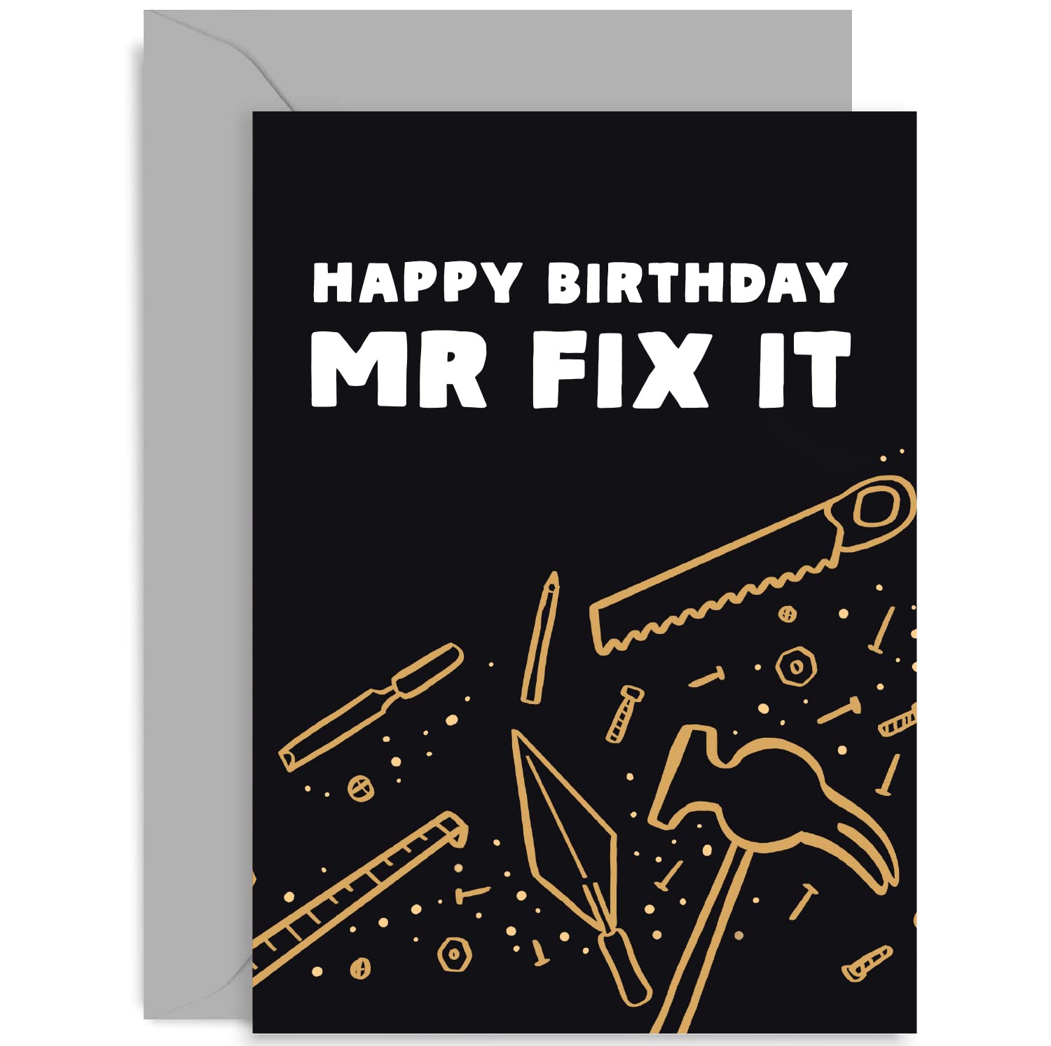 Old English Co. Funny Birthday Card for Men - Mr Fix It Handyman DIY ...