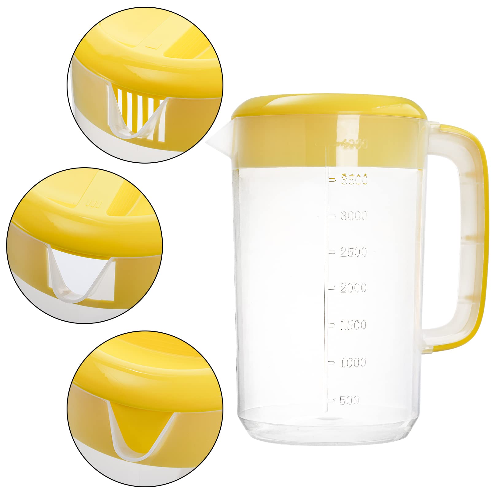 Snapklik.com : Jucoan 2 Pack 1 Gallon Plastic Water Pitcher