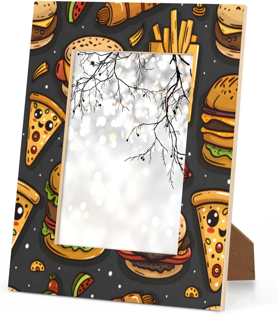 Amazon.com - Liberty Goddess Cartoon Hamburger Fries 8x10 Picture Frame ...
