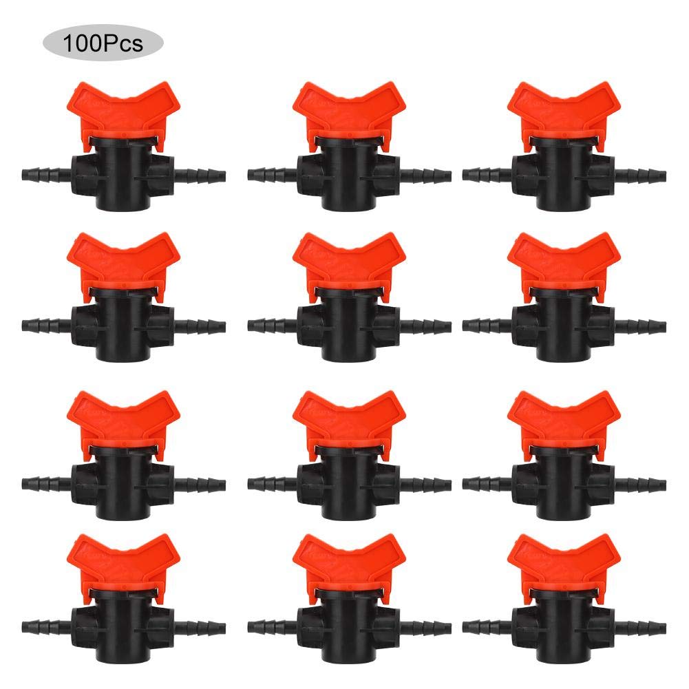 Buy 100PCS Garden PVC Pipe Quick Adjust Valve Straight Hose Stop Valve ...