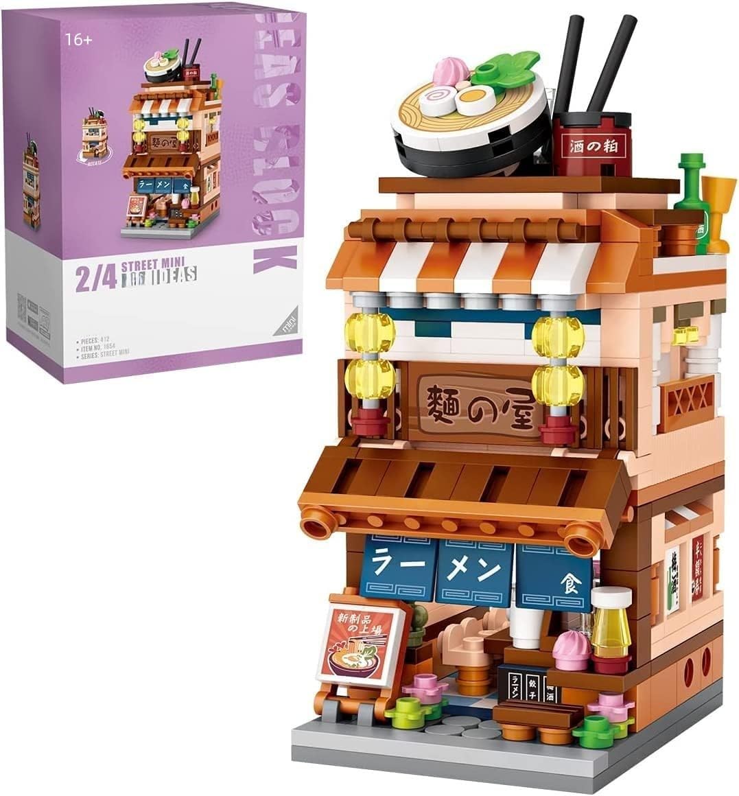 Buy Modular House Building Set, Ramen Restaurant Model Set, 412 Pcs ...