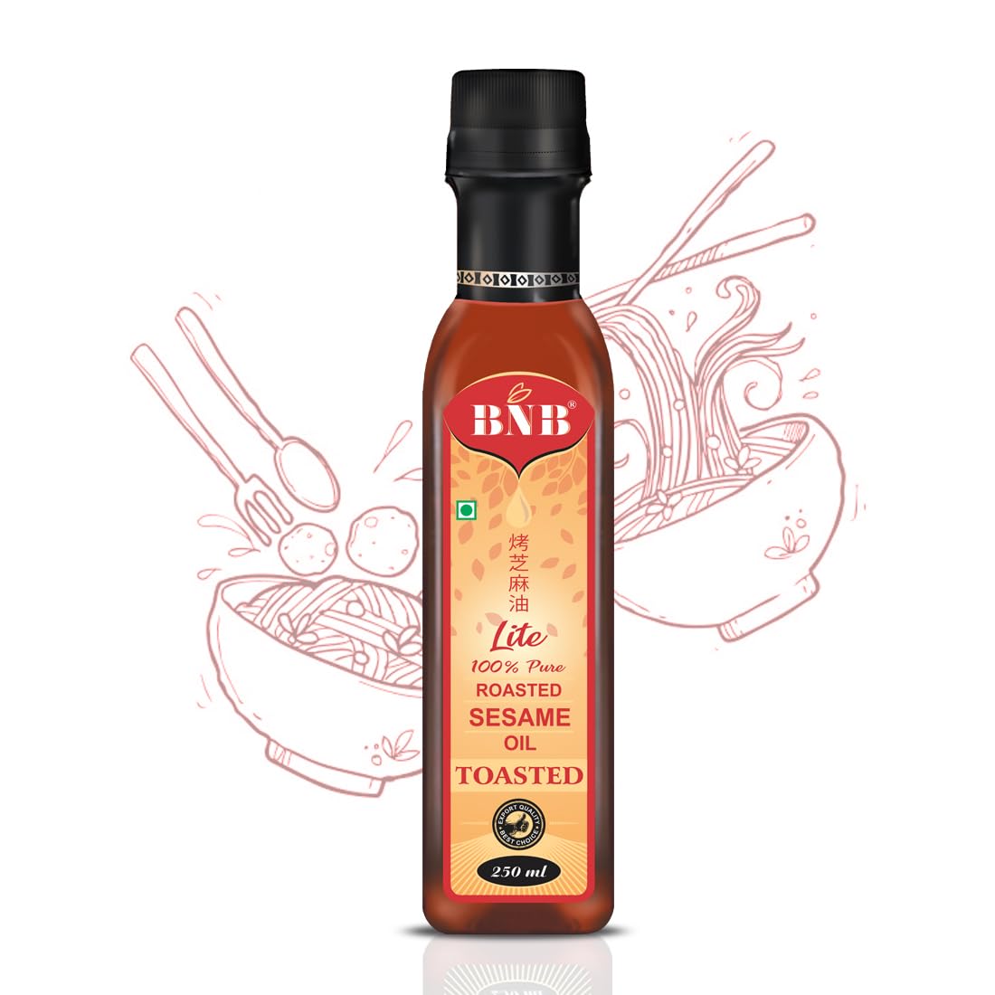 BNB LITE Roasted Sesame Oil – 250ML| Toasted Sesame Oil | Enhance Your ...