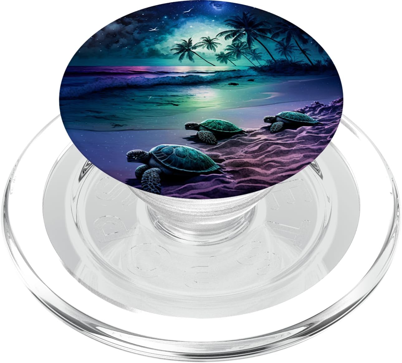 Amazon.com: Sea Turtle Watercolor Pattern Design on Marble Background ...