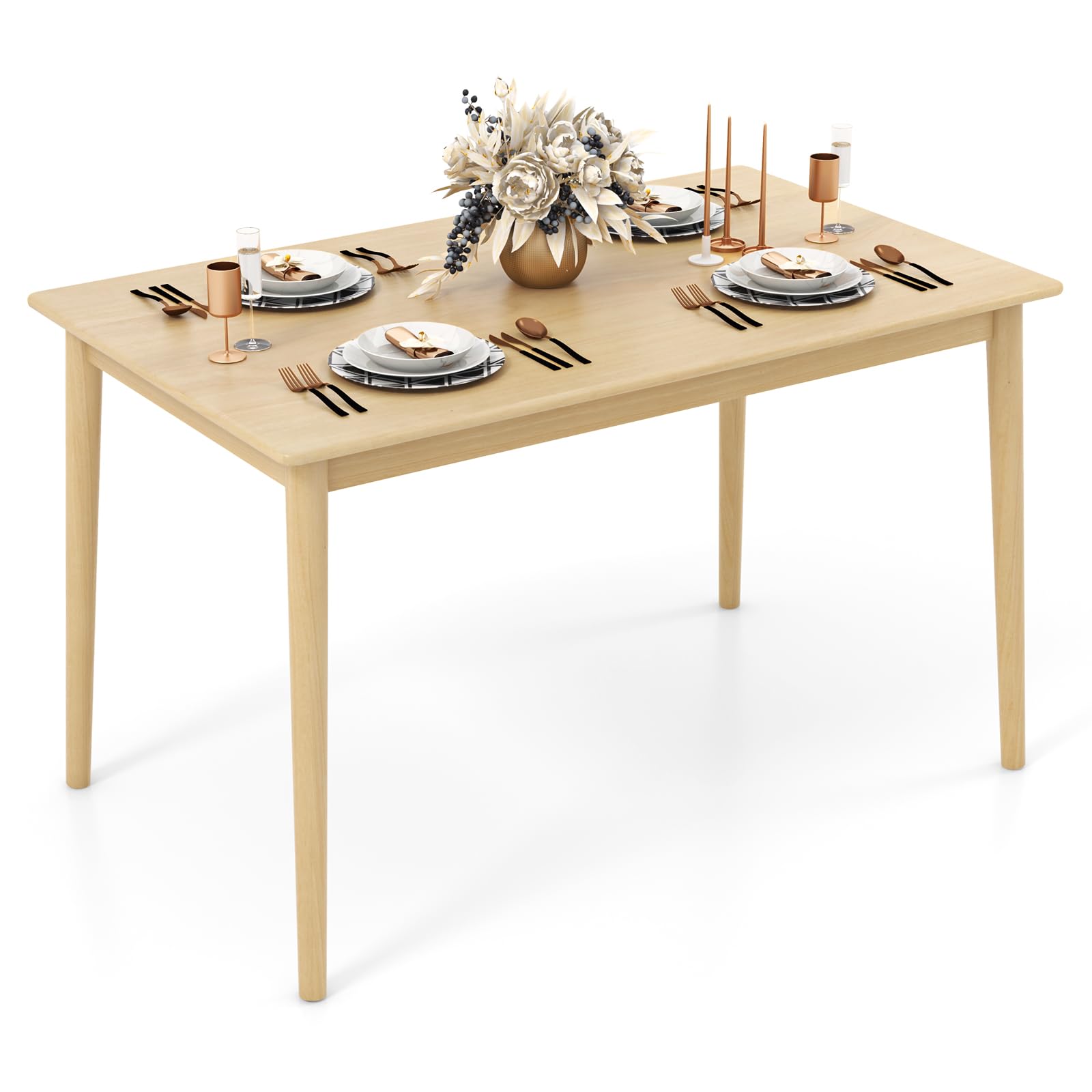 Amazon.com - Giantex Dining Table, Rectangular Kitchen Table for 4 ...