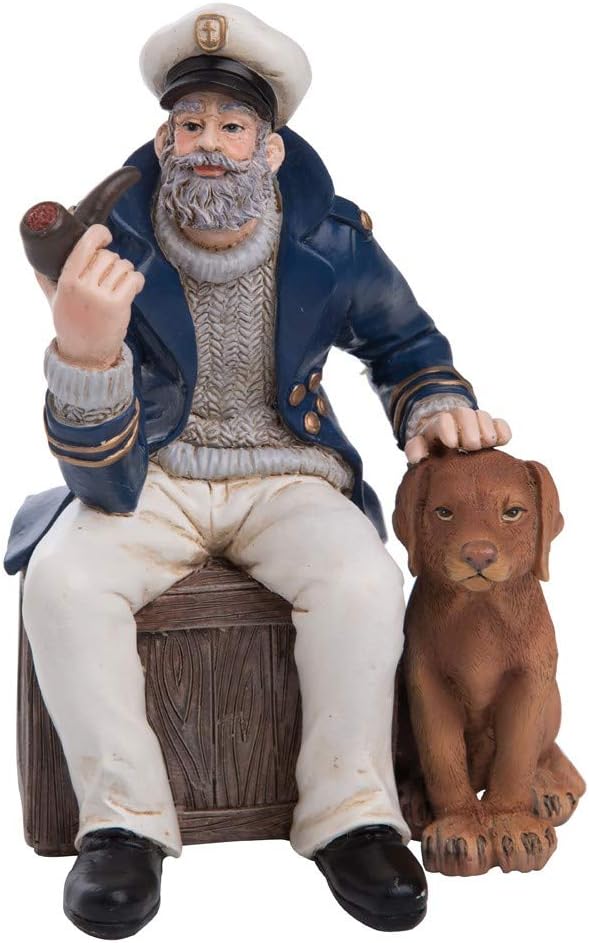 Amazon.com: The Bridge Collection Sea Captain Figurine - Yellow Suit ...