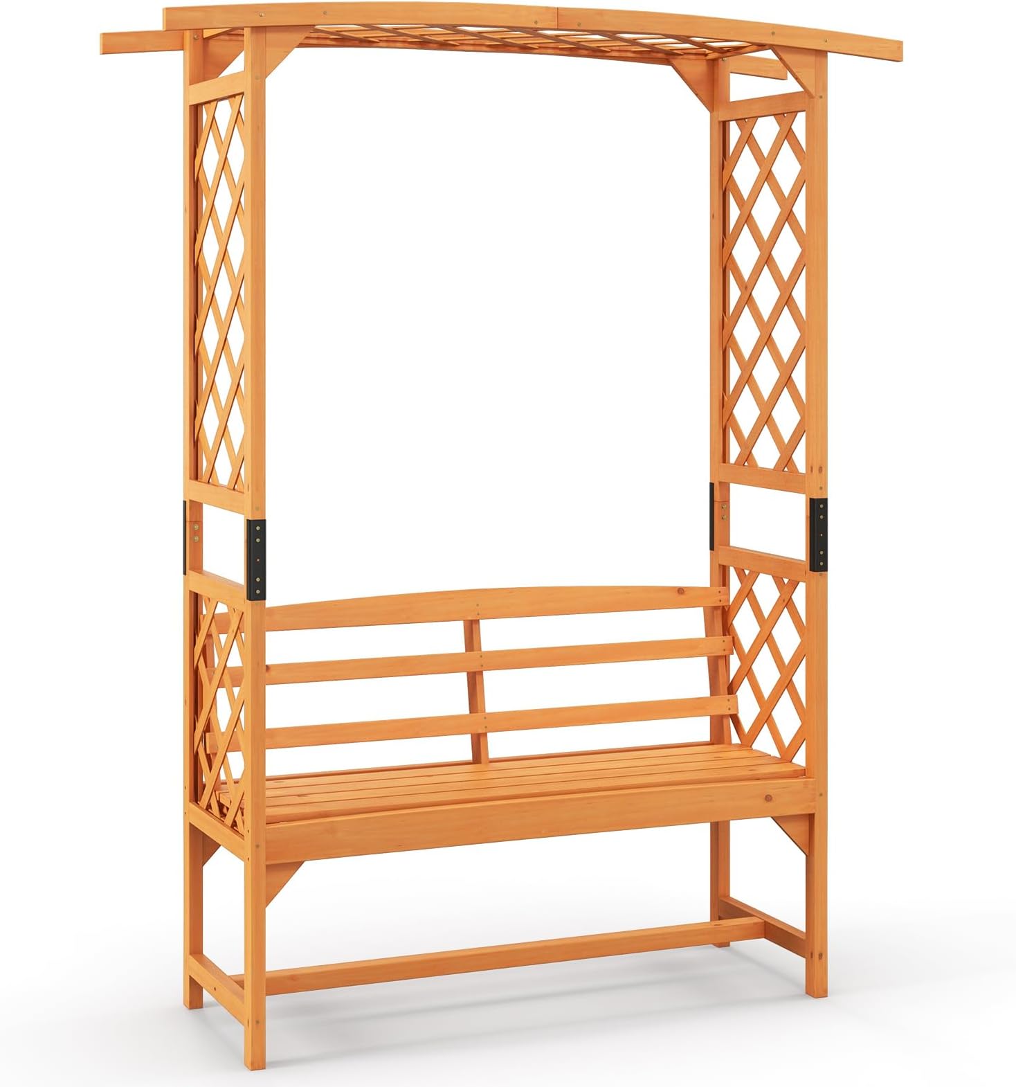 Amazon.com : 6.8ft Garden Arch Heavy Duty (Holds 660lbs-250kg) | Wooden ...