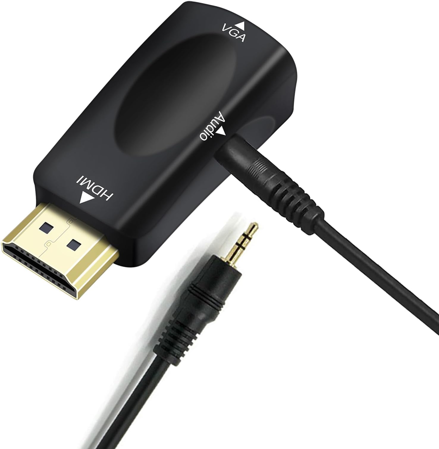 Amazon.com: DTECH HDMI to VGA Adapter with Audio Output 3.5mm Jack Aux ...
