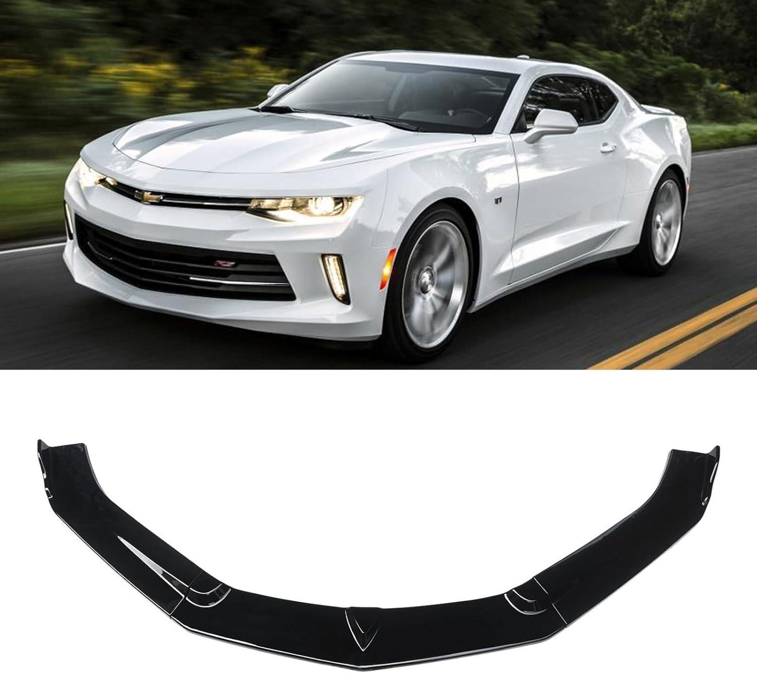 Amazon.com: Inte Front Lip for 2016-2021 Chevrolet Camaro SS / 2019 ...